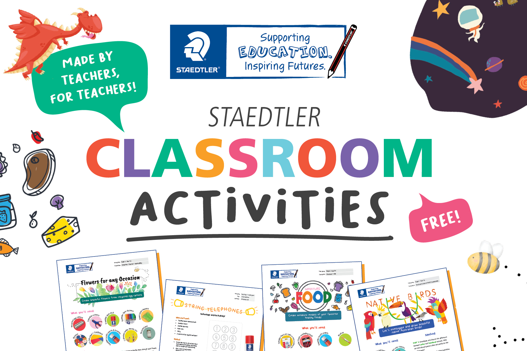 FREE STAEDTLER CLASSROOM ACTIVITIES — EducationHQ