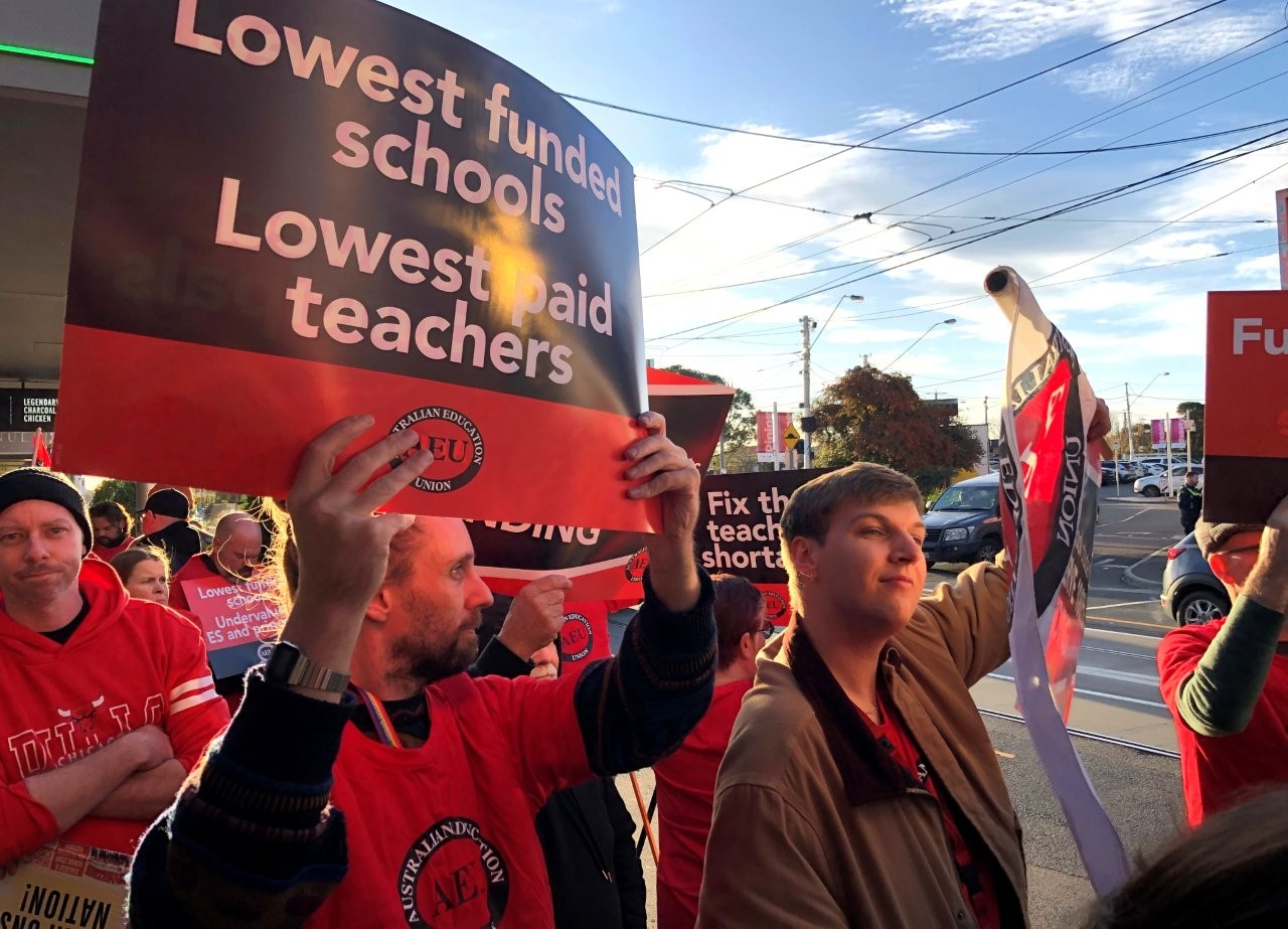 Anything but ‘the education state’: Vic teachers rally for better ...