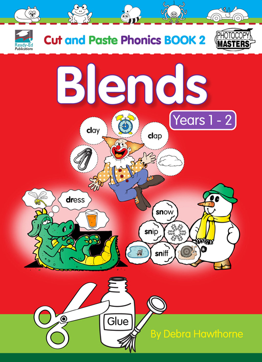 Cut and Paste Phonics Book 2: Blends - (FREE SAMPLE) — EducationHQ