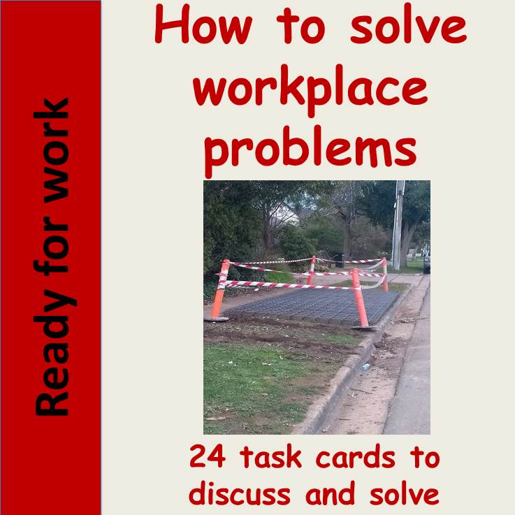 How to solve workplace problems - task cards to discuss and share ...