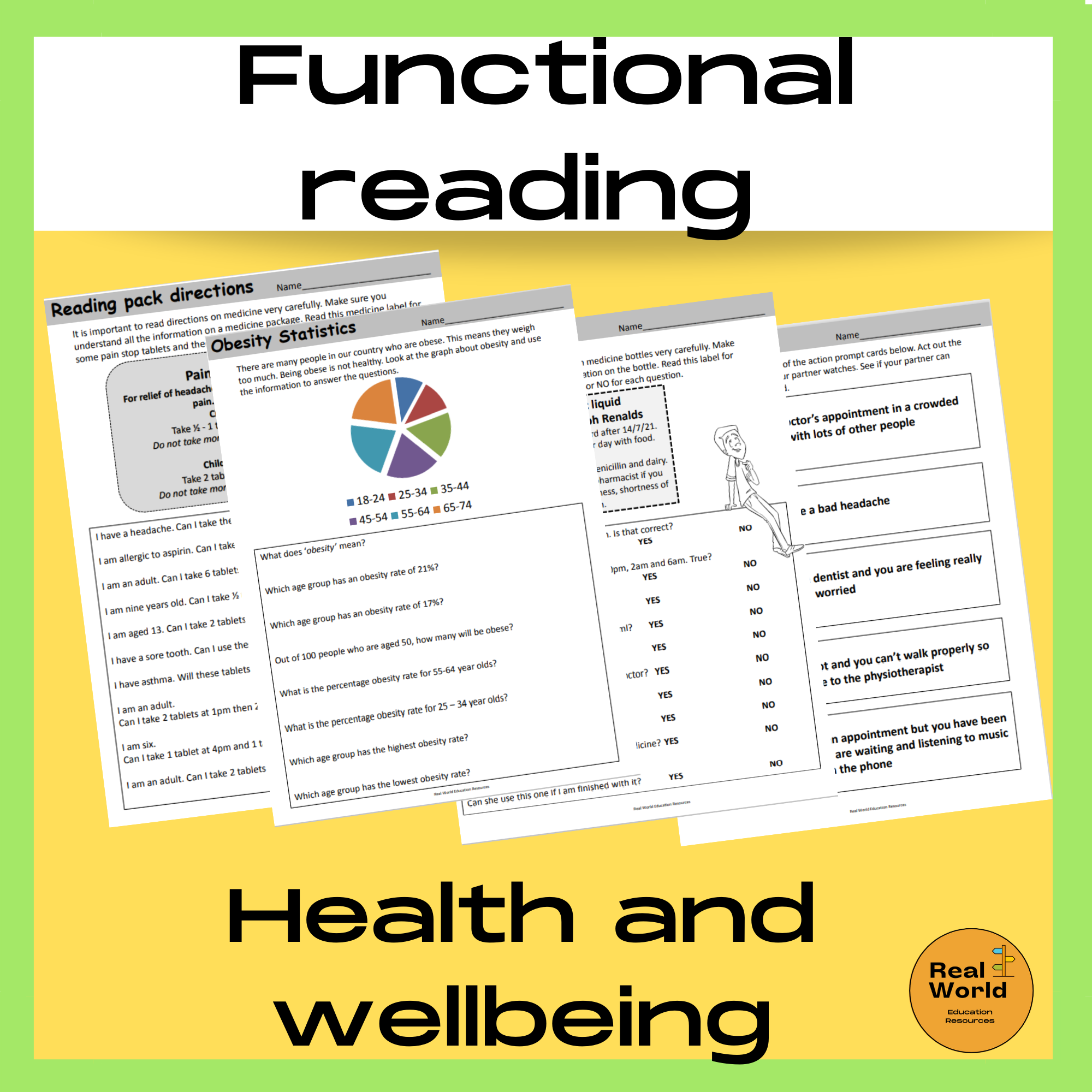 Functional reading with health and wellness for teens — EducationHQ