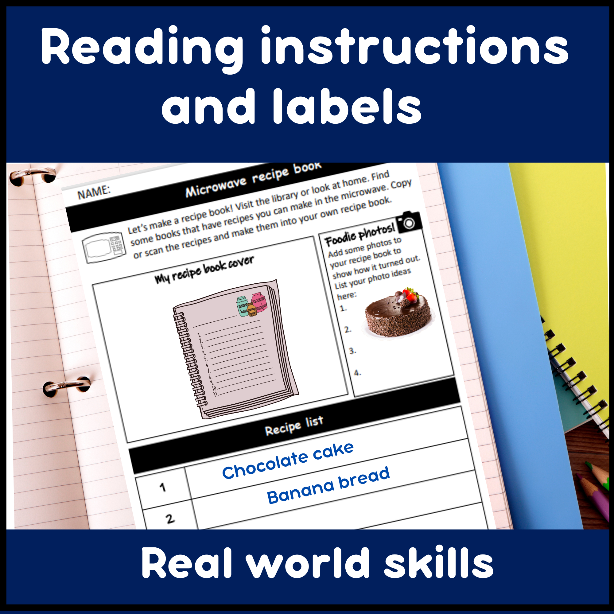 Functional literacy with instructions and labels — EducationHQ
