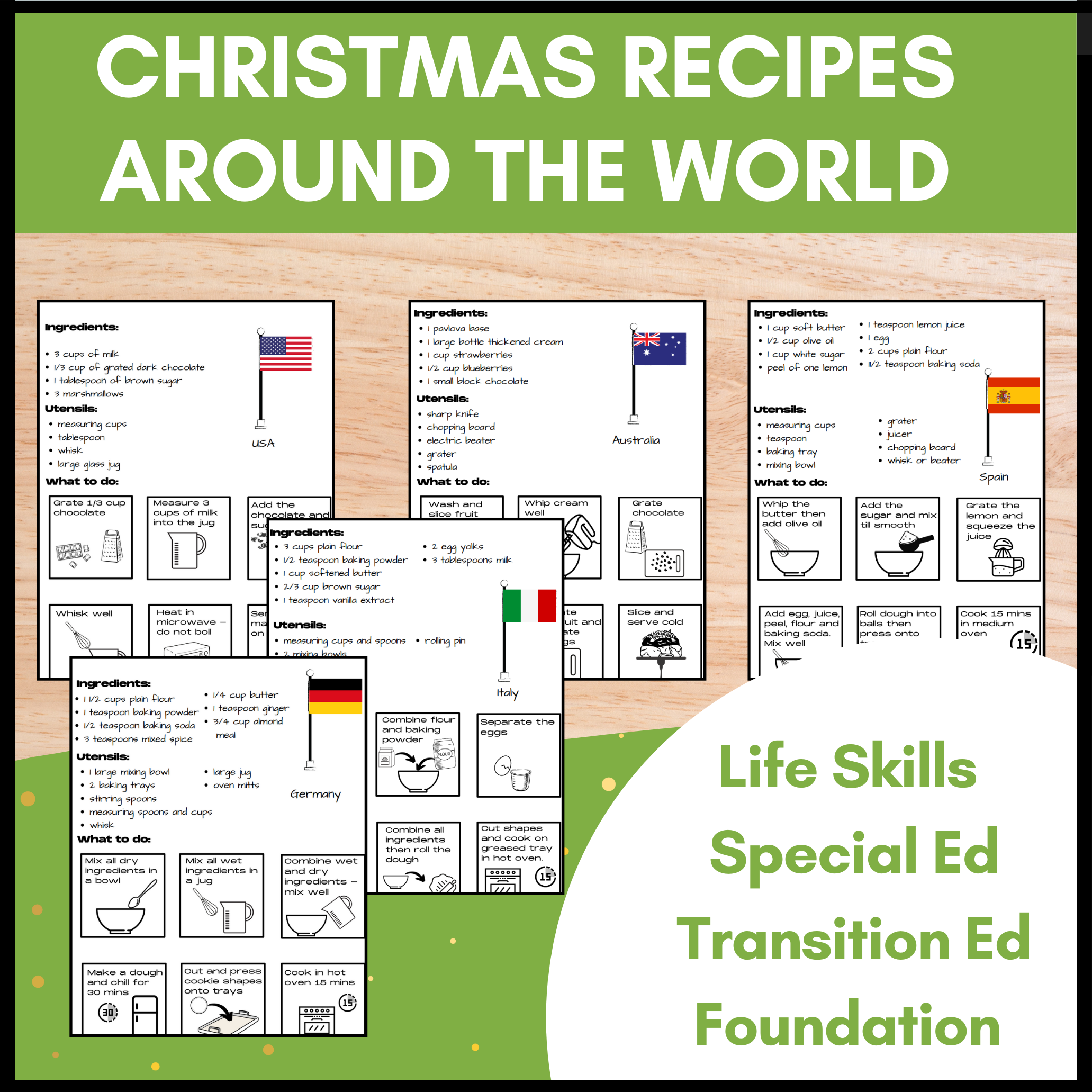 Christmas recipes around the world specialist education visual ...